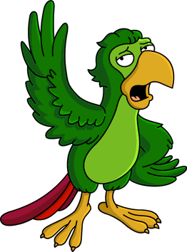 Wisecracking Parrot | The Simpsons: Tapped Out Wiki | Fandom