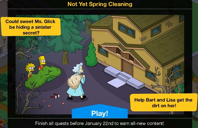 Not Yet Spring Cleaning 2019 Event | The Simpsons: Tapped Out Wiki | Fandom
