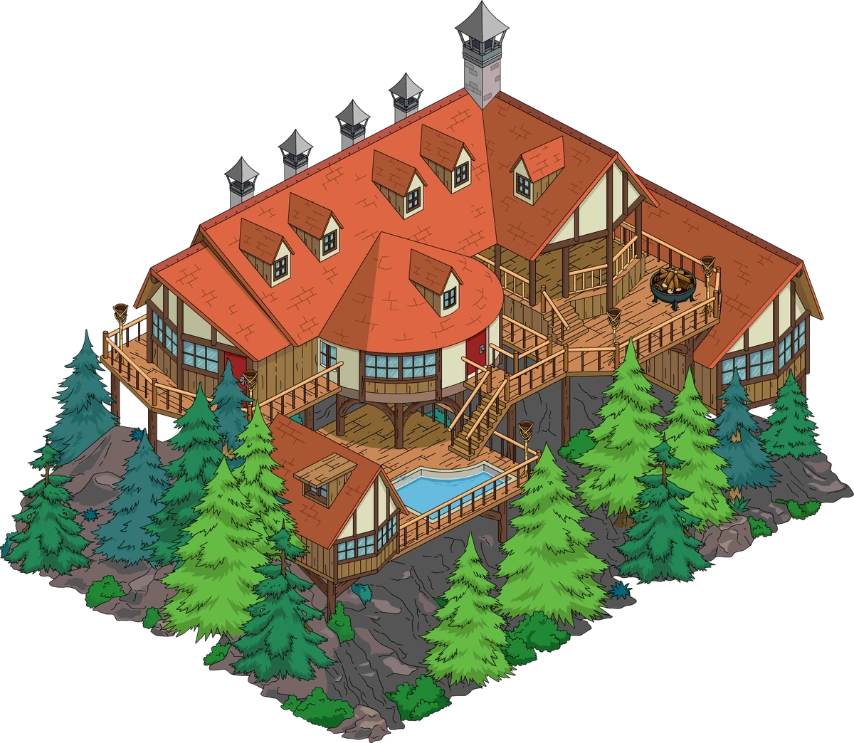 Mountain Lodge | The Simpsons: Tapped Out Wiki | Fandom