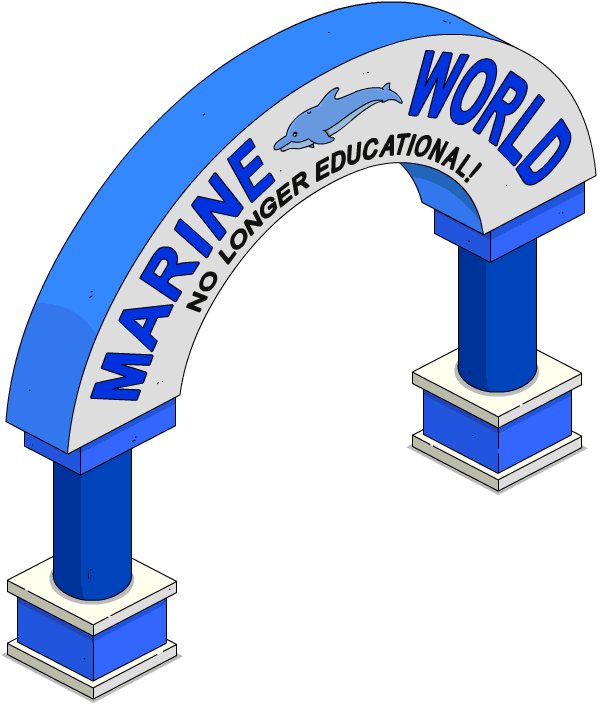 Marine World Sign | The Simpsons: Tapped Out Wiki | Fandom