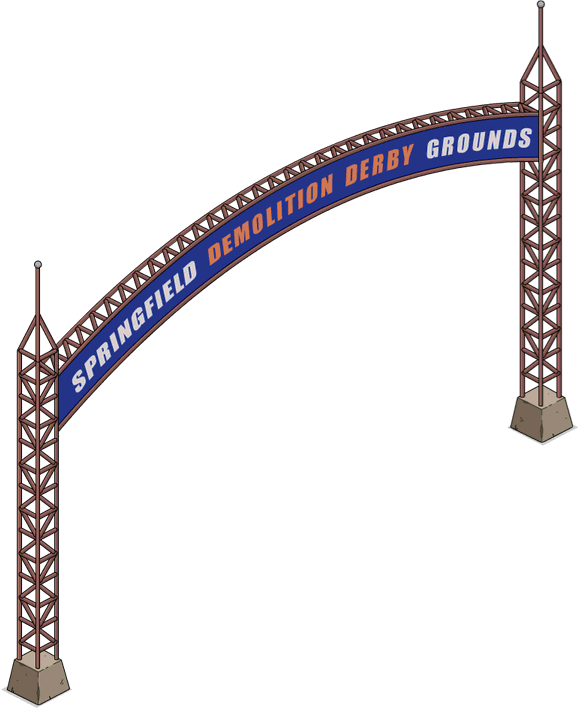 Springfield Demolition Derby Sign | The Simpsons: Tapped Out Wiki | Fandom