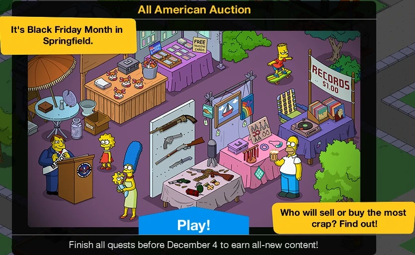 All American Auction 2019 Event | The Simpsons: Tapped Out Wiki | Fandom