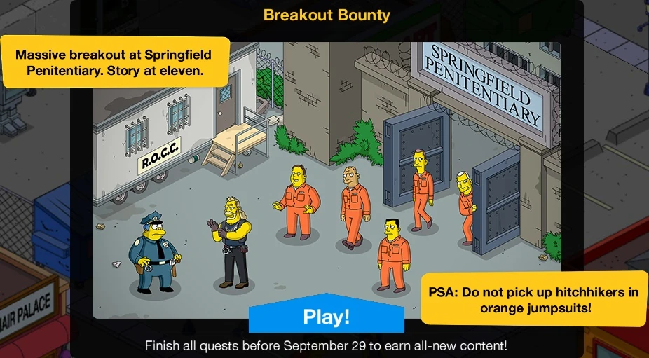 Breakout Bounty 2021 Event | The Simpsons: Tapped Out Wiki | Fandom