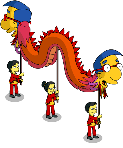 Milhouse Chinese Dragon | The Simpsons: Tapped Out Wiki | Fandom