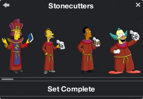 Category:Stonecutters | The Simpsons: Tapped Out Wiki | Fandom