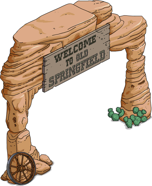 Old West Sign | The Simpsons: Tapped Out Wiki | Fandom