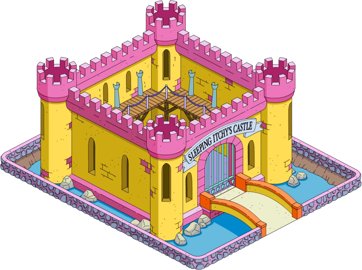 Sleeping Itchy's Castle | The Simpsons: Tapped Out Wiki | Fandom