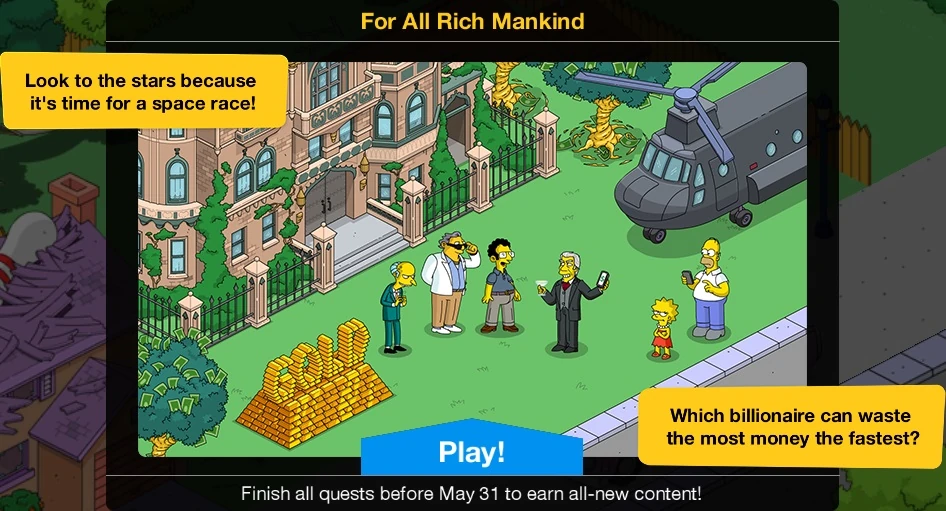 For All Rich Mankind 2023 Event | The Simpsons: Tapped Out Wiki | Fandom