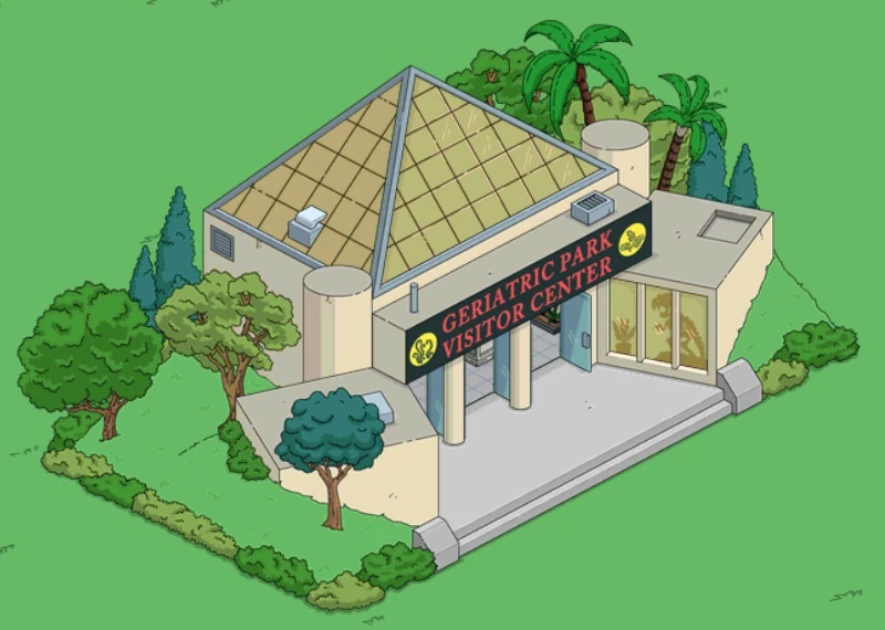 Geriatric Park Visitors Center | Los Simpson Springfield Wiki | Fandom