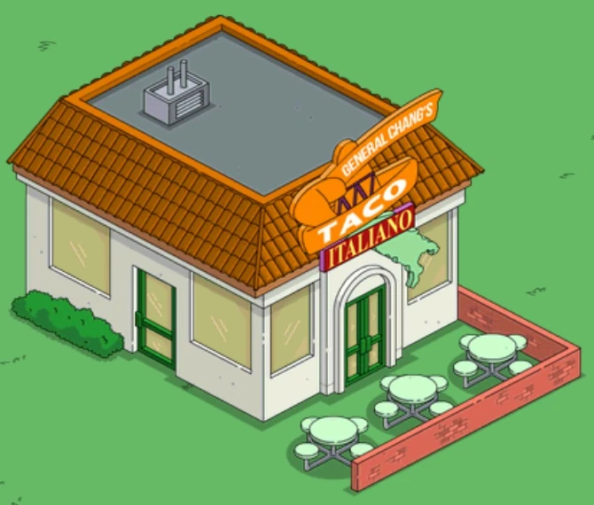 General Chang's Taco Italiano | Los Simpson Springfield Wiki | Fandom