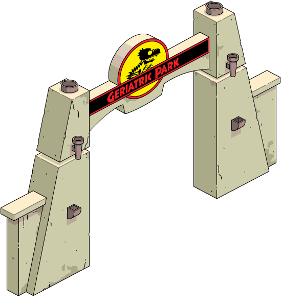 Geriatric Park Front Gate | The Simpsons: Tapped Out Wiki | Fandom