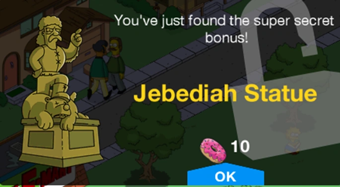 Jebediah Statue | The Simpsons: Tapped Out Wiki | Fandom