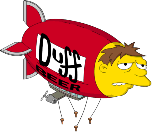 Duff-Barney Blimp | Los Simpson Springfield Wiki | Fandom