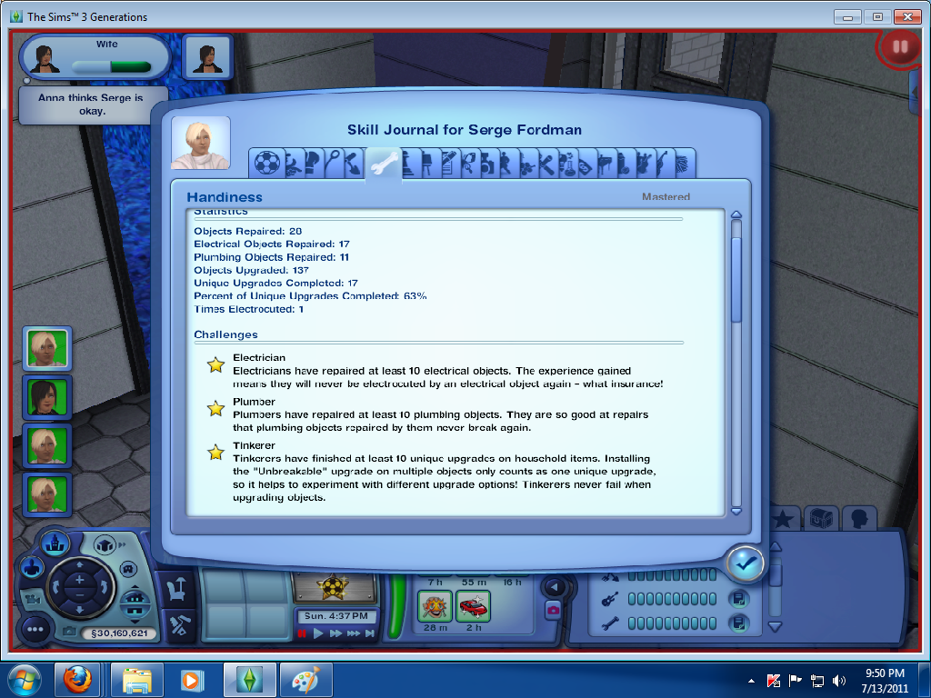 Game guide:Completing the Handiness skill challenge | The Sims Wiki ...