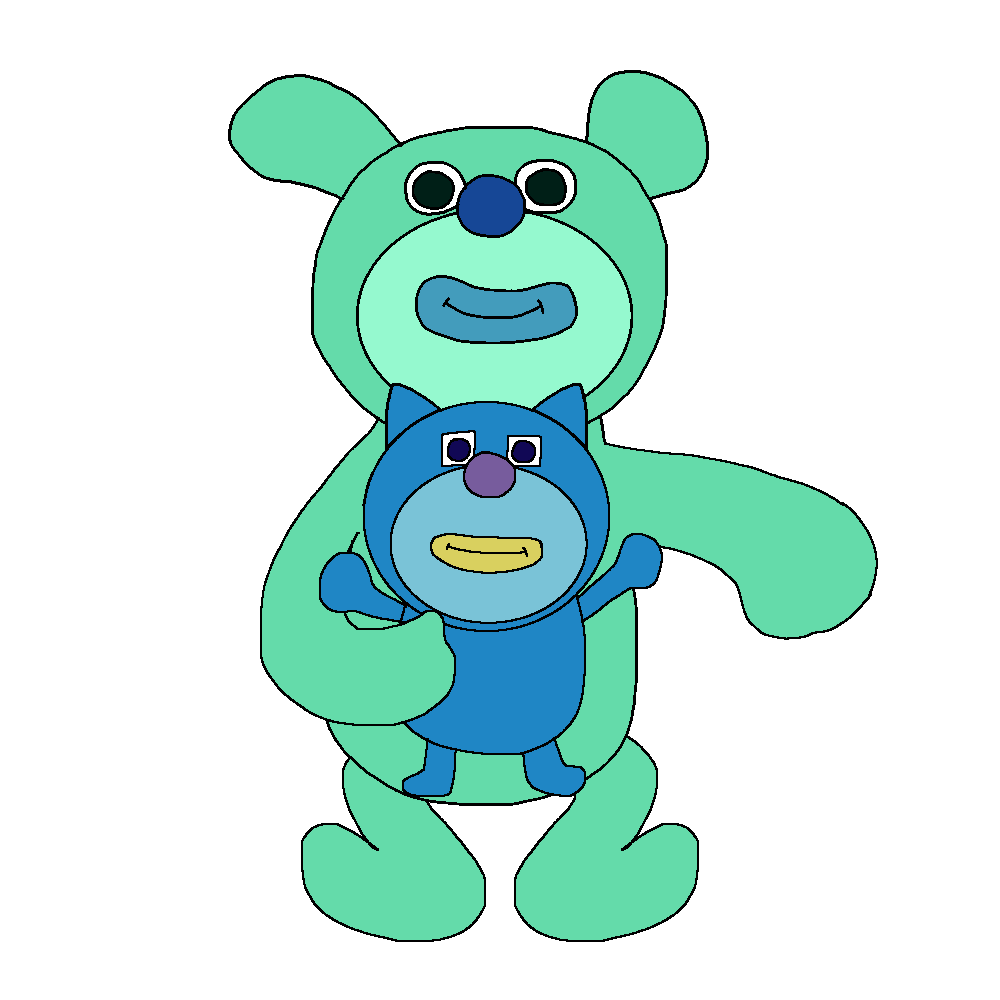 Mint Green with Blue kitten | Sing-A-Ma-Jigs Wiki | Fandom