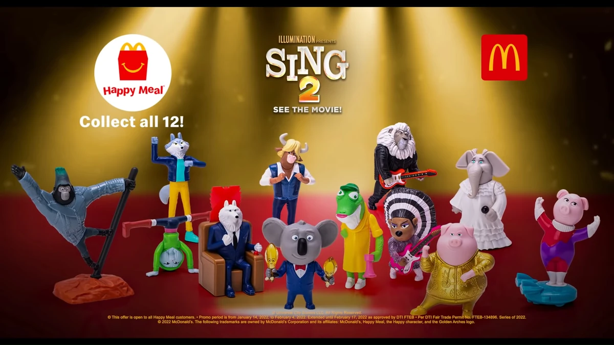 Sing 2 (McDonald's Happy Meal toy promotion)/Gallery | Sing Wiki | Fandom