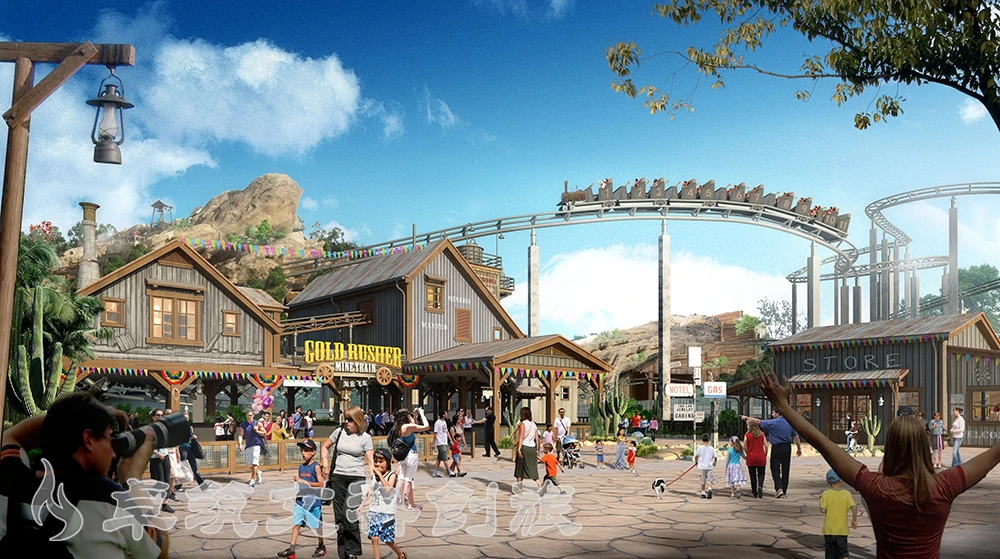 Six Flags Magic Mountain Gold Rusher