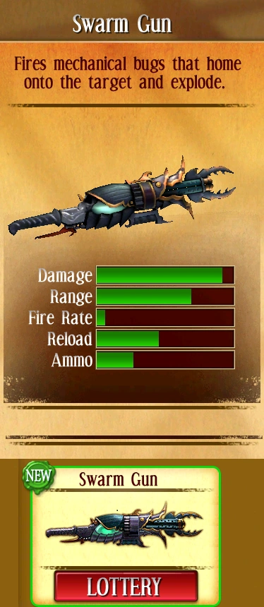 Swarm Gun | Six Guns Wiki | Fandom