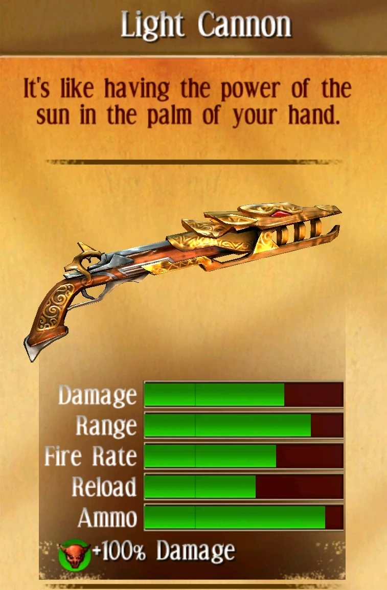 Light Cannon | Six Guns Wiki | Fandom