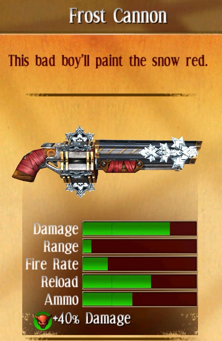 Frost Cannon | Six Guns Wiki | Fandom