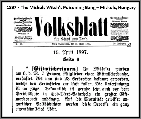 The Miskolc Witch’s Poisoning Gang | Serial Killer Database Wiki | Fandom