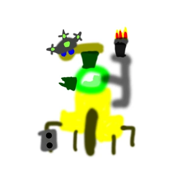 Yellow Spike Helmet Strider Alien Skibidi Stack-Brick-Potion | Skibidi ...