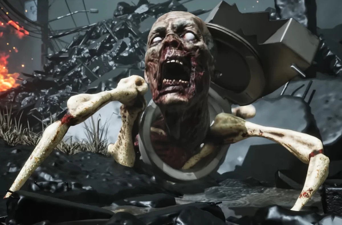 Zombie Toilet con Garras Cuádruples | Wiki Skibidi Toilet Zombie ...