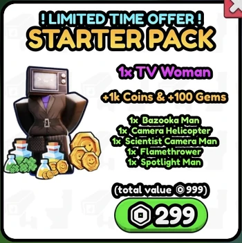 Starter Pack | Skibidi tower defense Wiki | Fandom