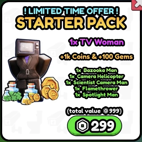 Starter Pack | Skibidi tower defense Wiki | Fandom