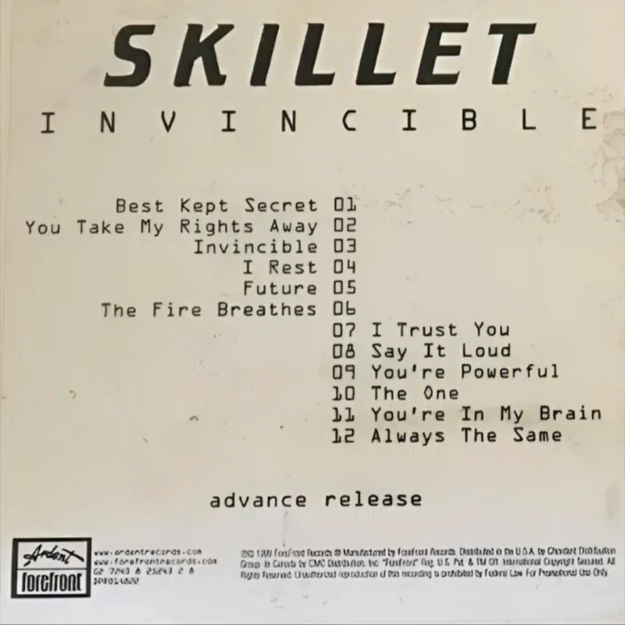 Invincible: Advance Release | Skillet Wiki | Fandom