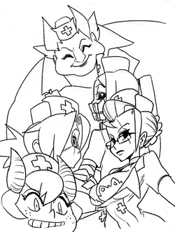 skull girls characters coloring pages