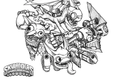 skylanders giants coloring pages swarmer