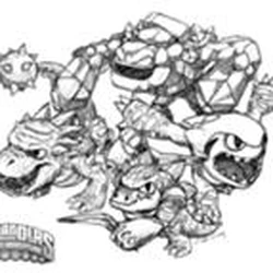 skylanders trap team coloring pages
