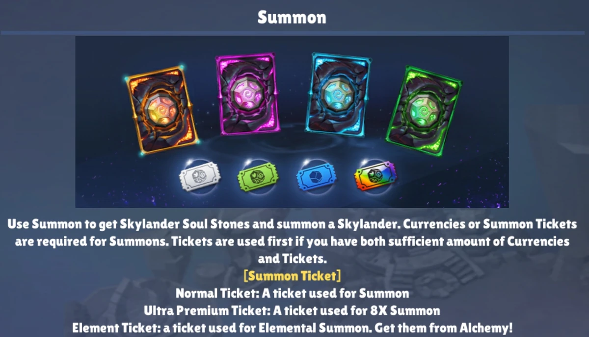 Summon Tickets | Skylanders Wiki | Fandom
