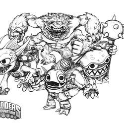 lob star skylanders coloring pages