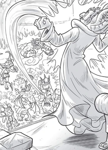 skylanders kaos coloring pages