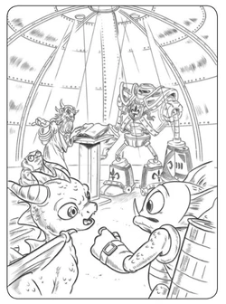 skylanders giants gill grunt coloring pages