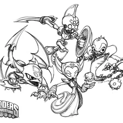 skylanders trap team enigma coloring pages