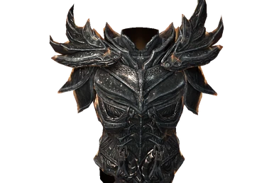 Seitenansicht Des Daedrischen Helms Von Skyrim