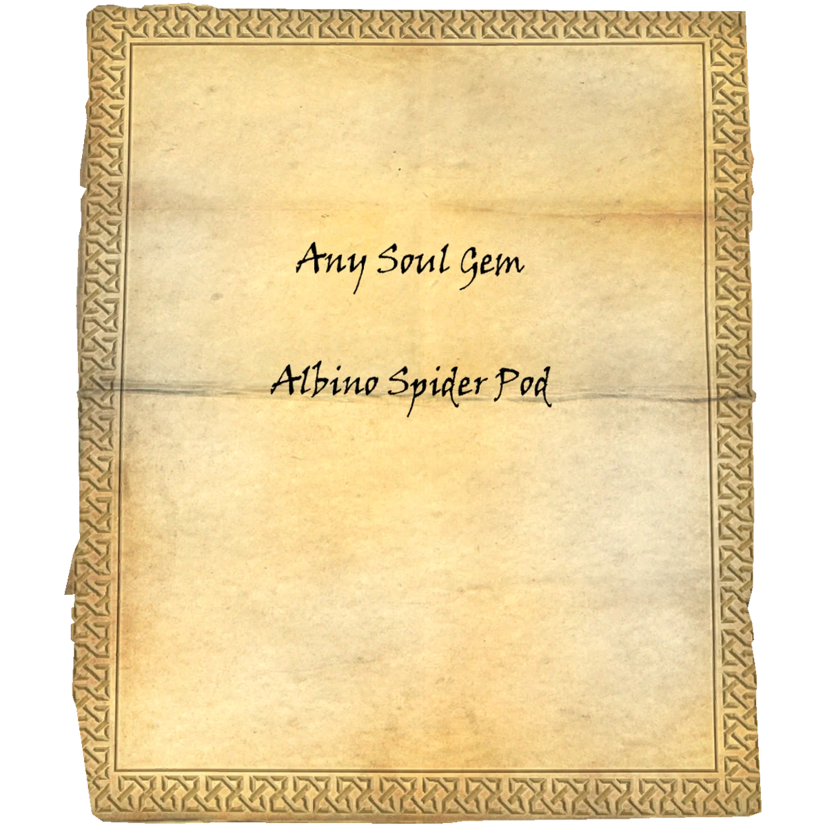 Recipe - Mind Control Spider - Skyrim Wiki