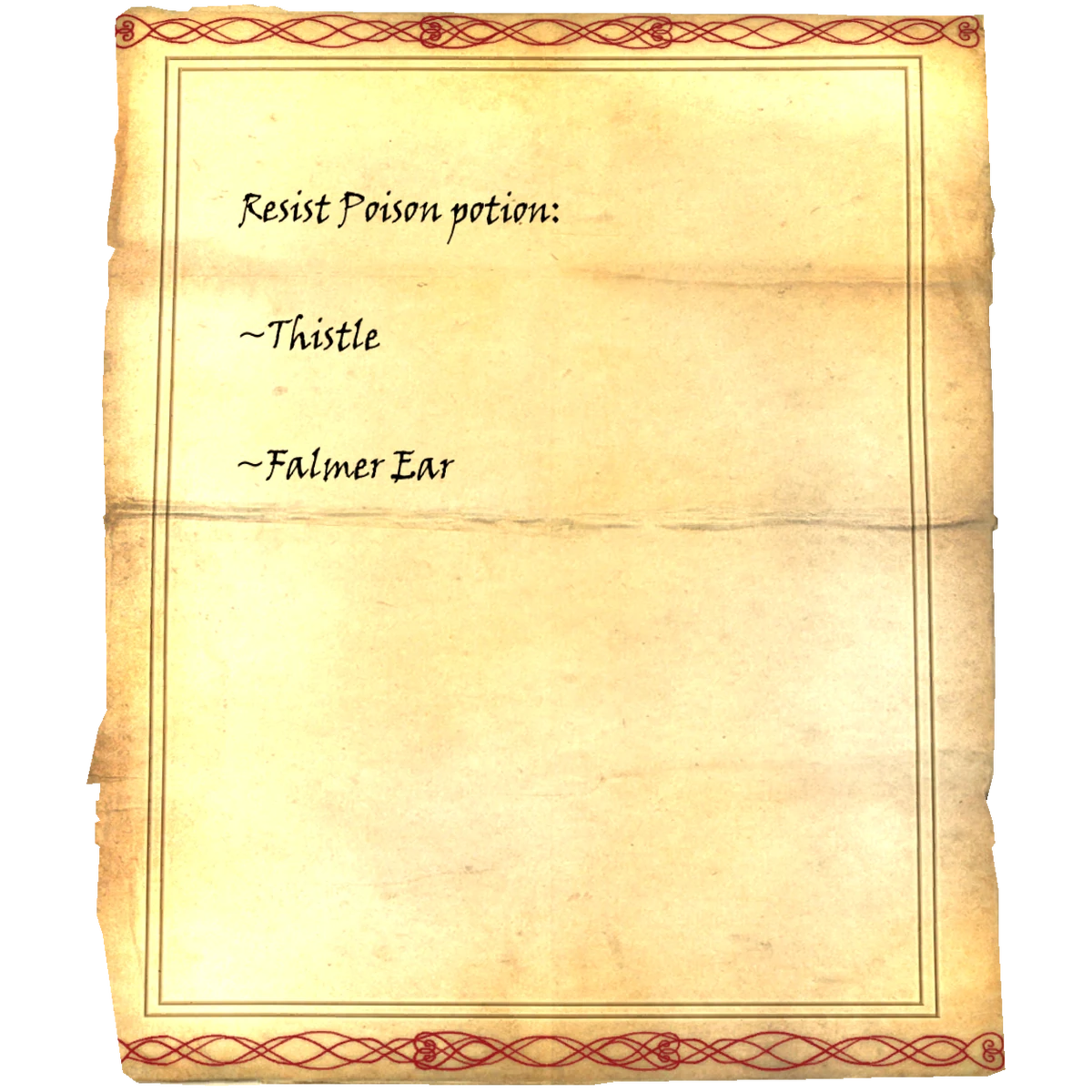 Resist Poison Potion Recipe - Skyrim Wiki