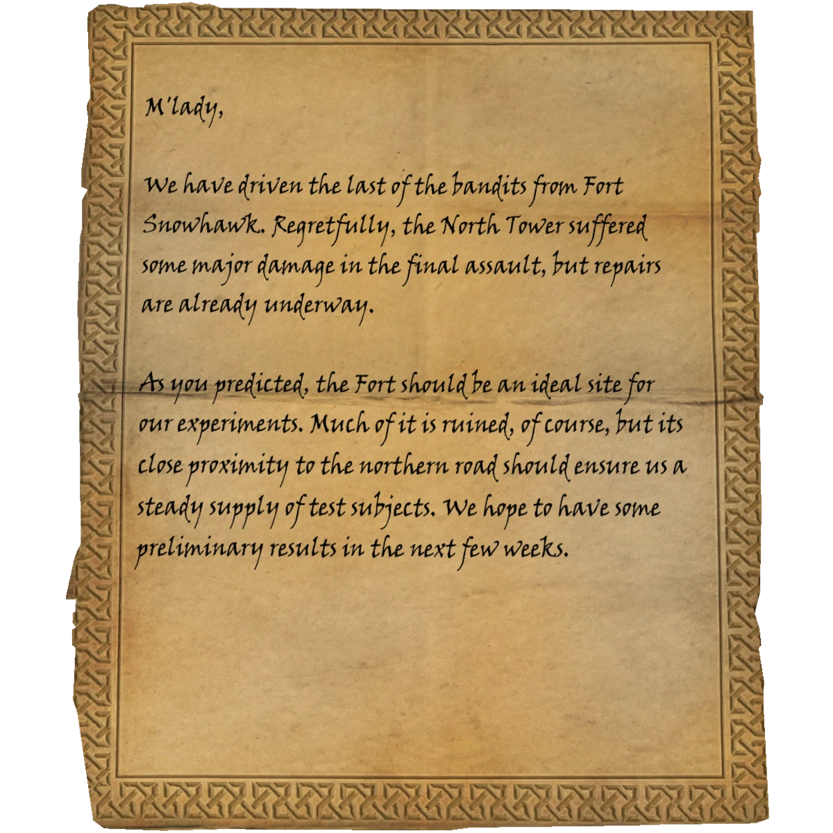 Necromancer's Letter - Skyrim Wiki