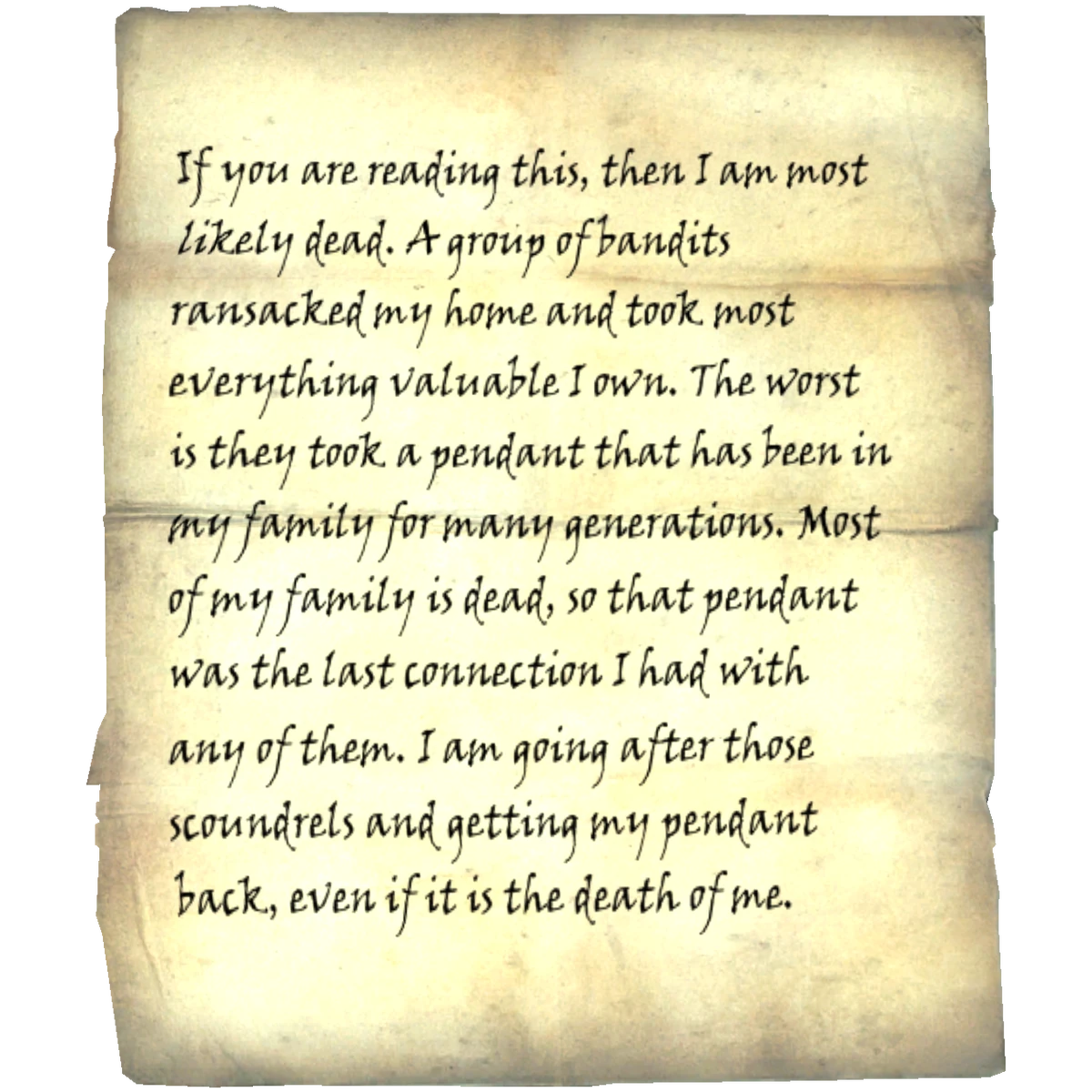 Corpse Note - Skyrim Wiki