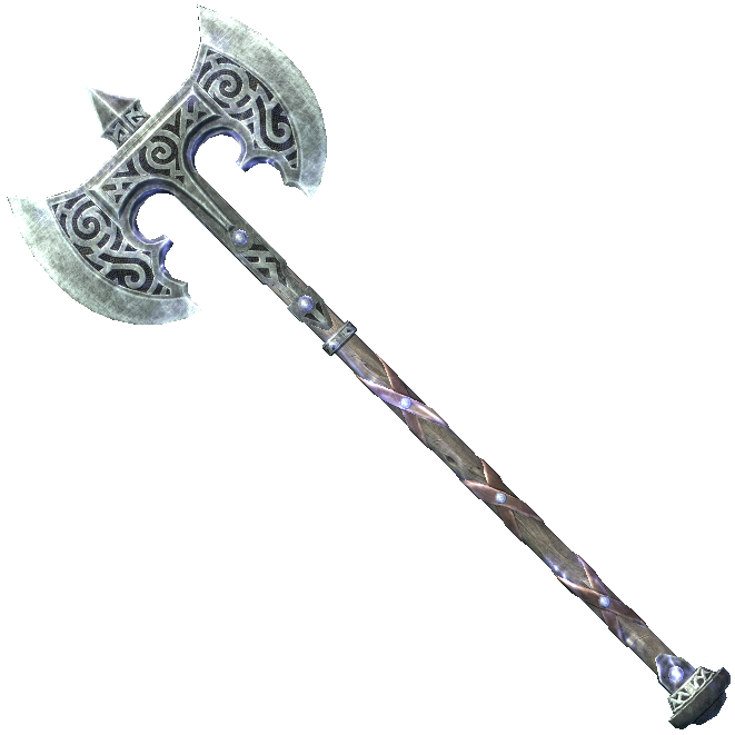 Steel Battleaxe Of Sparks Skyrim Wiki