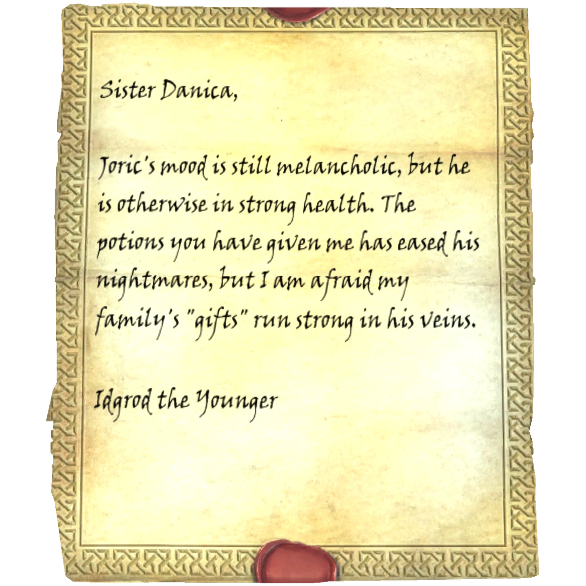 Idgrod's Note - Skyrim Wiki