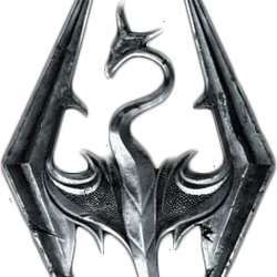 how to draw skyrim logo