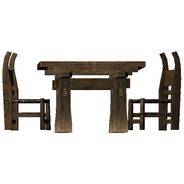 Square Table and Chairs - Skyrim Wiki