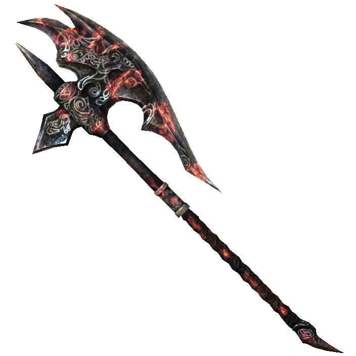 Ebony Battleaxe of Fire - Skyrim Wiki