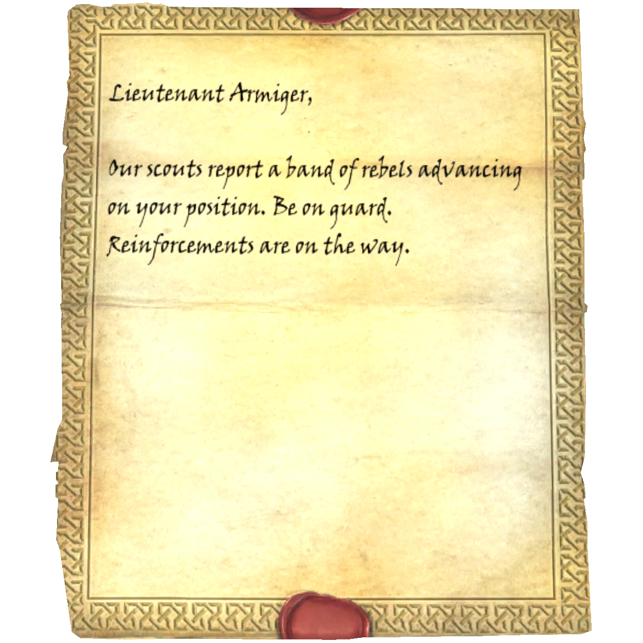 Imperial Letter - Skyrim Wiki