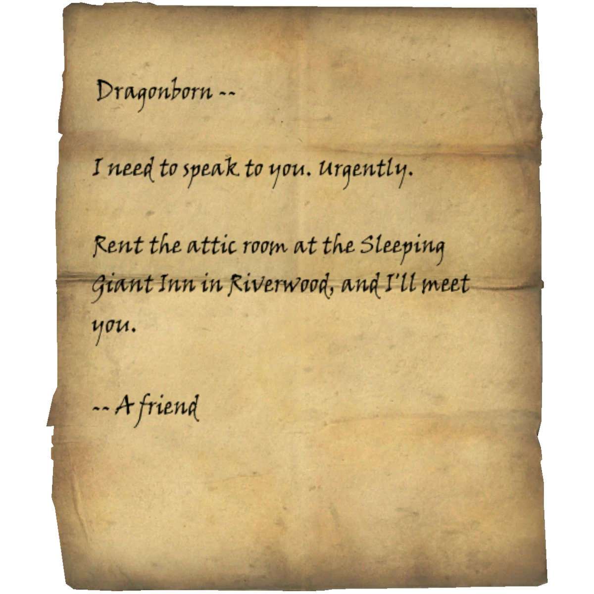 Mysterious Note - Skyrim Wiki